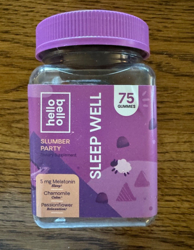 75 Gummies Hello Bello: Sleep Well Passionflower Chamomile Melatonin | eBay