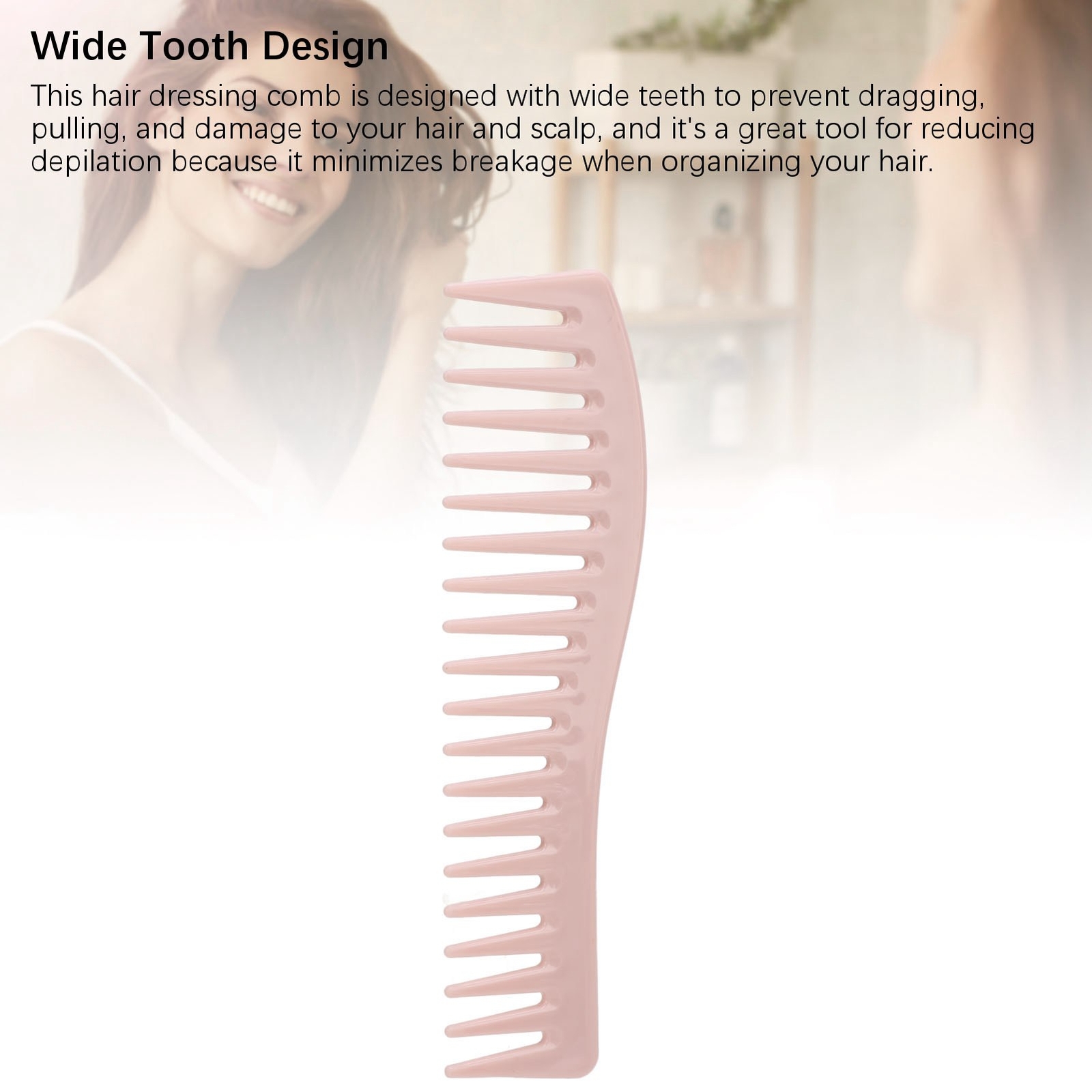 10PCS Hair Detangling Comb Plastic Wide Tooth Compact Professional ...