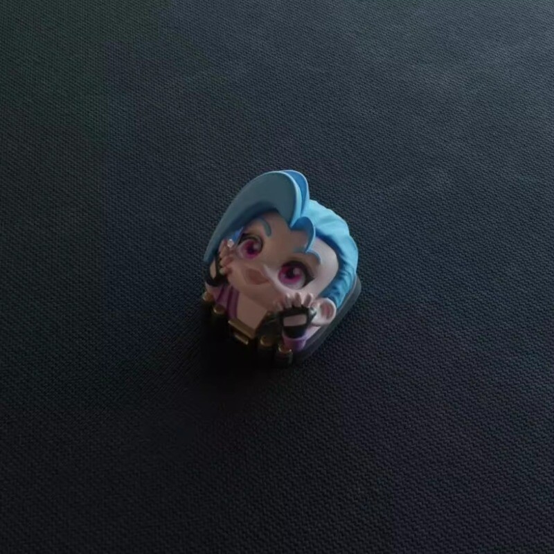 Jinx Keycaps League of Legends Keycaps Customized Mechanical Keyboard ...