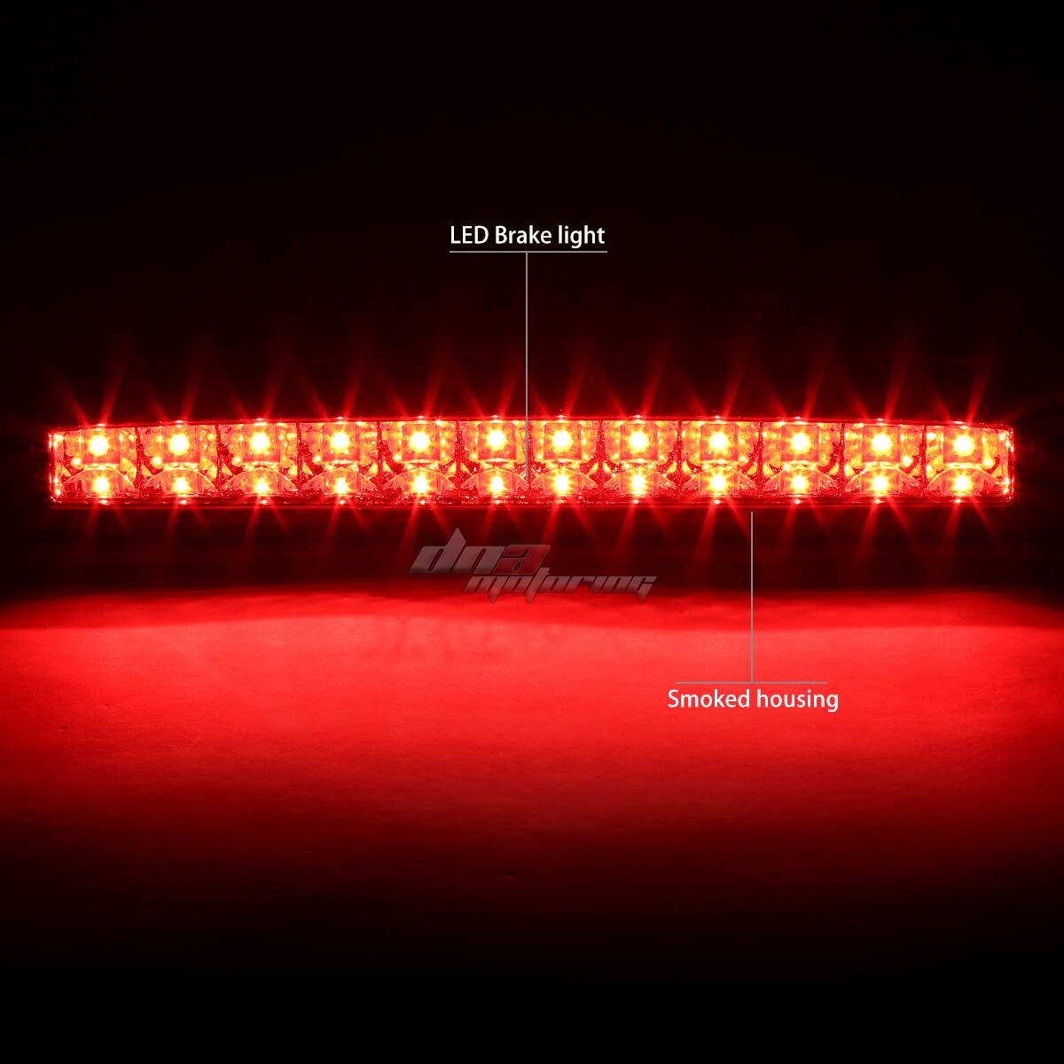 FOR 1999-2016 SUPER DUTY/RANGER REAR FULL LED THIRD 3RD TAIL BRAKE ...