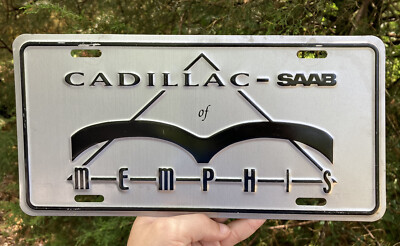 Vintage SAAB CADILLAC - MEMPHIS, TENNESSEE dealership booster license ...