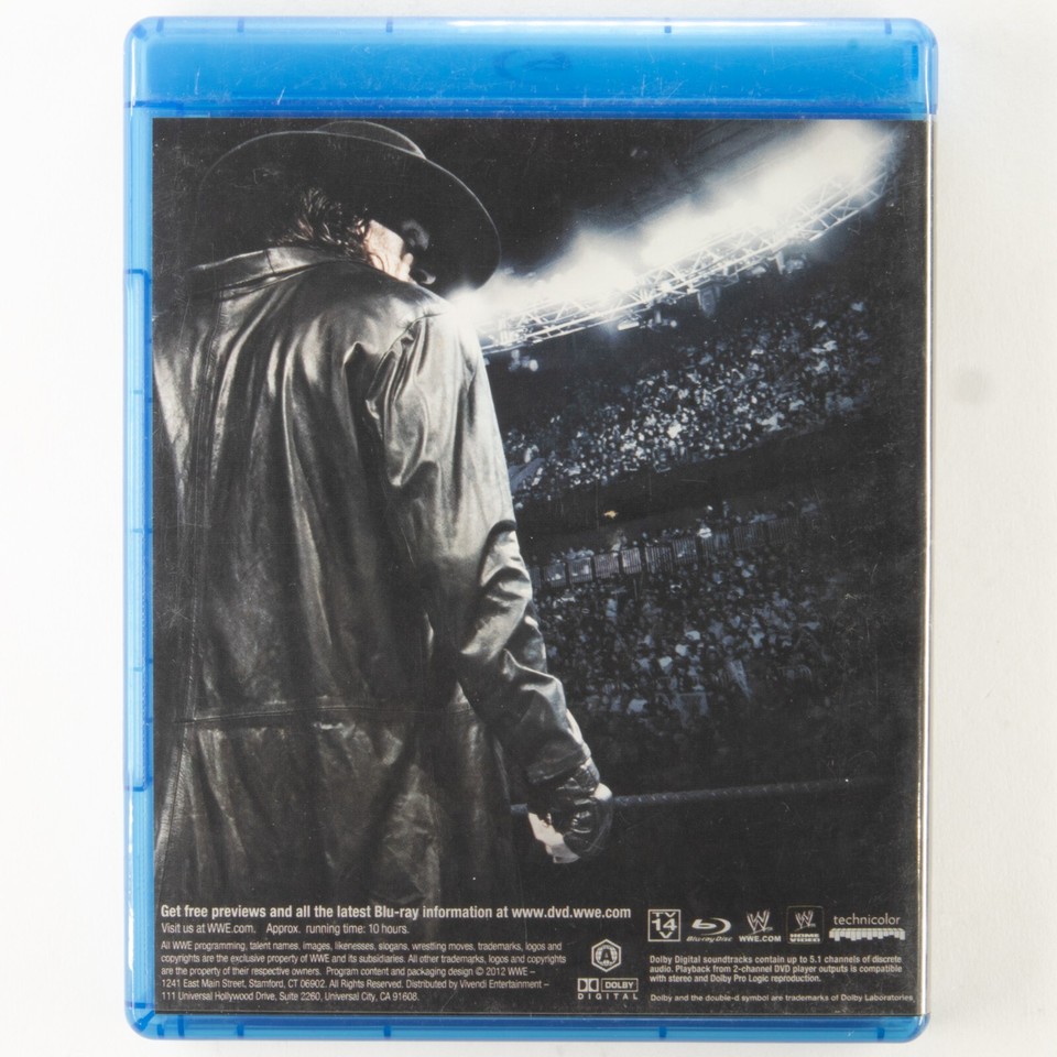 The Undertaker The WrestleMania Streak Blu-ray - 3 Disc Set - WWE WWF ...