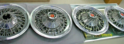 Set of 4 OEM 1977-82 Ford Fairmont Mustang Granada 14" Wire Hubcaps ...