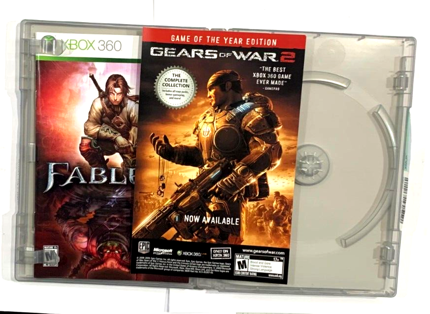 Microsoft Xbox 360 Fable II Case Only No Game | Xbox 360 S | English ...