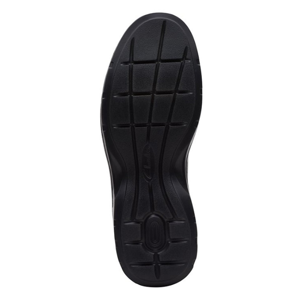 Men's Clarks, Gessler Step Slip-On 26171776 Dark Tan Fabric Leather ...