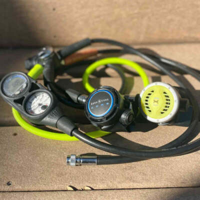 USED RENTAL AQUALUNG CORE REGULATOR, DXD OCTO i300C DIVE COMPUTER SCUBA ...