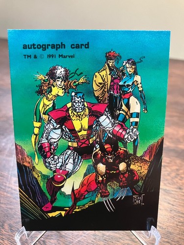 1991 Marvel Comic Images X-Men Jim Lee Autograph Card - Clean Auto | eBay