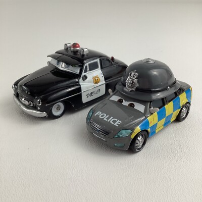 Disney Pixar Cars Mark Wheelsen Sheriff Police Rescue Die Cast Vehicle ...
