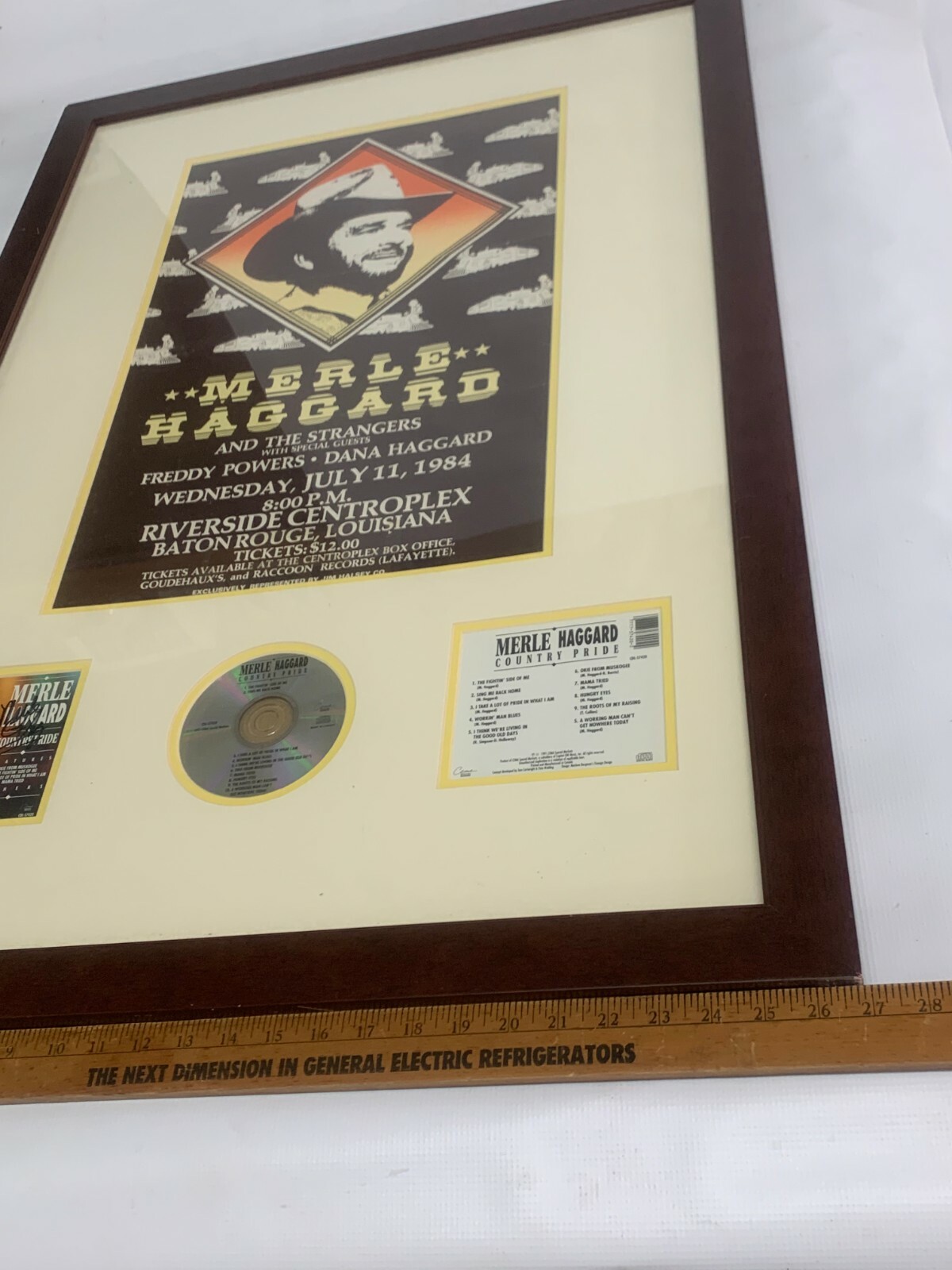 Large Framed Merle Haggard Poster and Autographed CD-Country Pride | eBay
