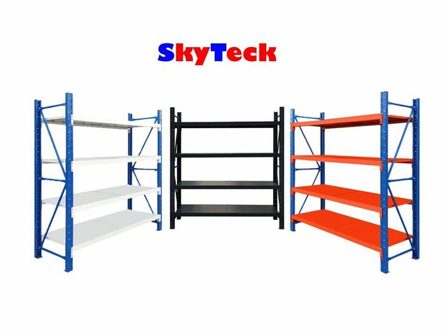 SkyTech 202BG Metal Storage Shelves Up to 800kg 200x200x60cm - Grey ...