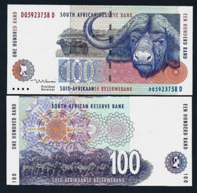 South Africa 100 RAND P-126 B 1999 Animal ZEBRA UNC World CURRENCY ...