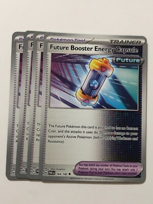 Pokemon Card Paradox Rift 4x Playset Future Booster Energy Capsule 164/ ...