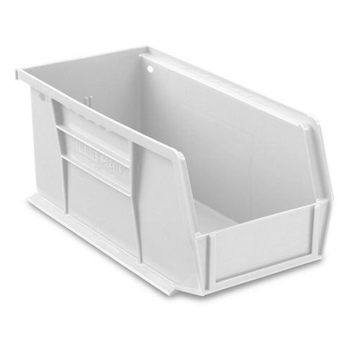 Uline Stackable Storage Parts Bin White S-12415 11" x 5" x 5 1/2" Many ...