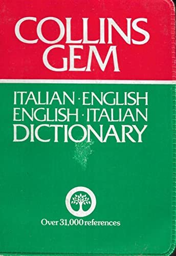 Collins GEM Italian Dictionary (Vinyl) (Collins Gems) Hardback Book The ...