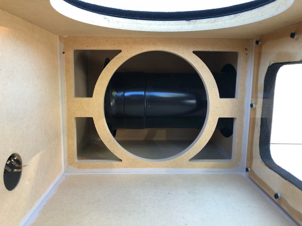 Ported Sub Box Enclosure for 2 8" Skar Audio ZVX-8 Subs ~ Plexiglass ...