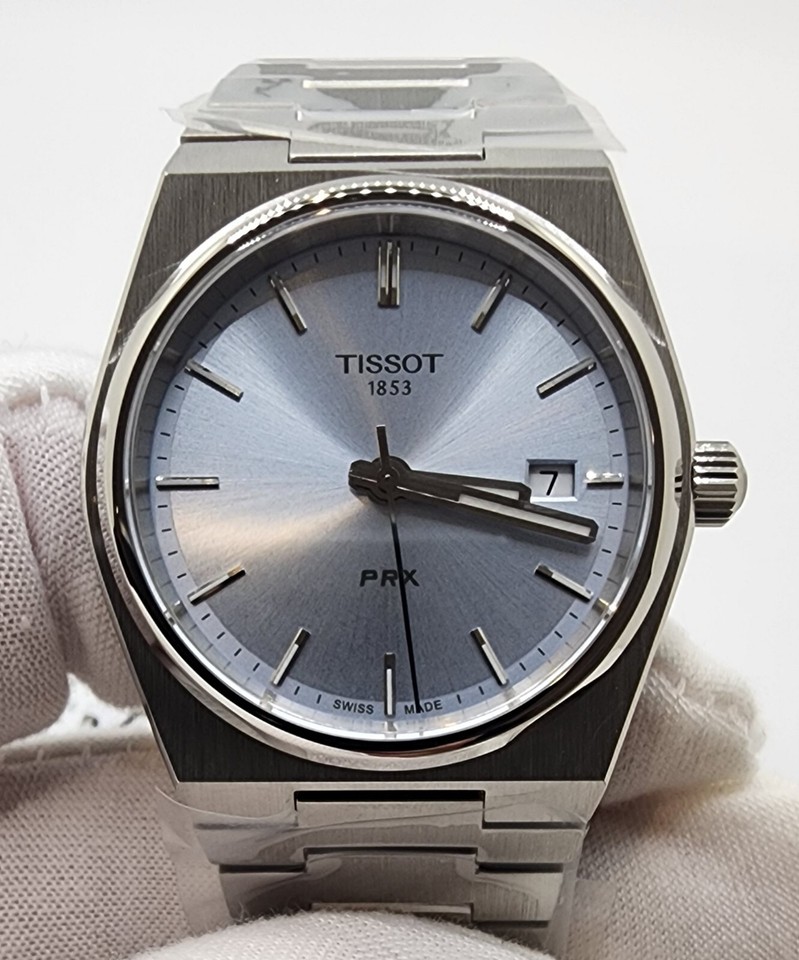Tissot PRX Light Blue Watch - T137.210.11.351.00 | eBay