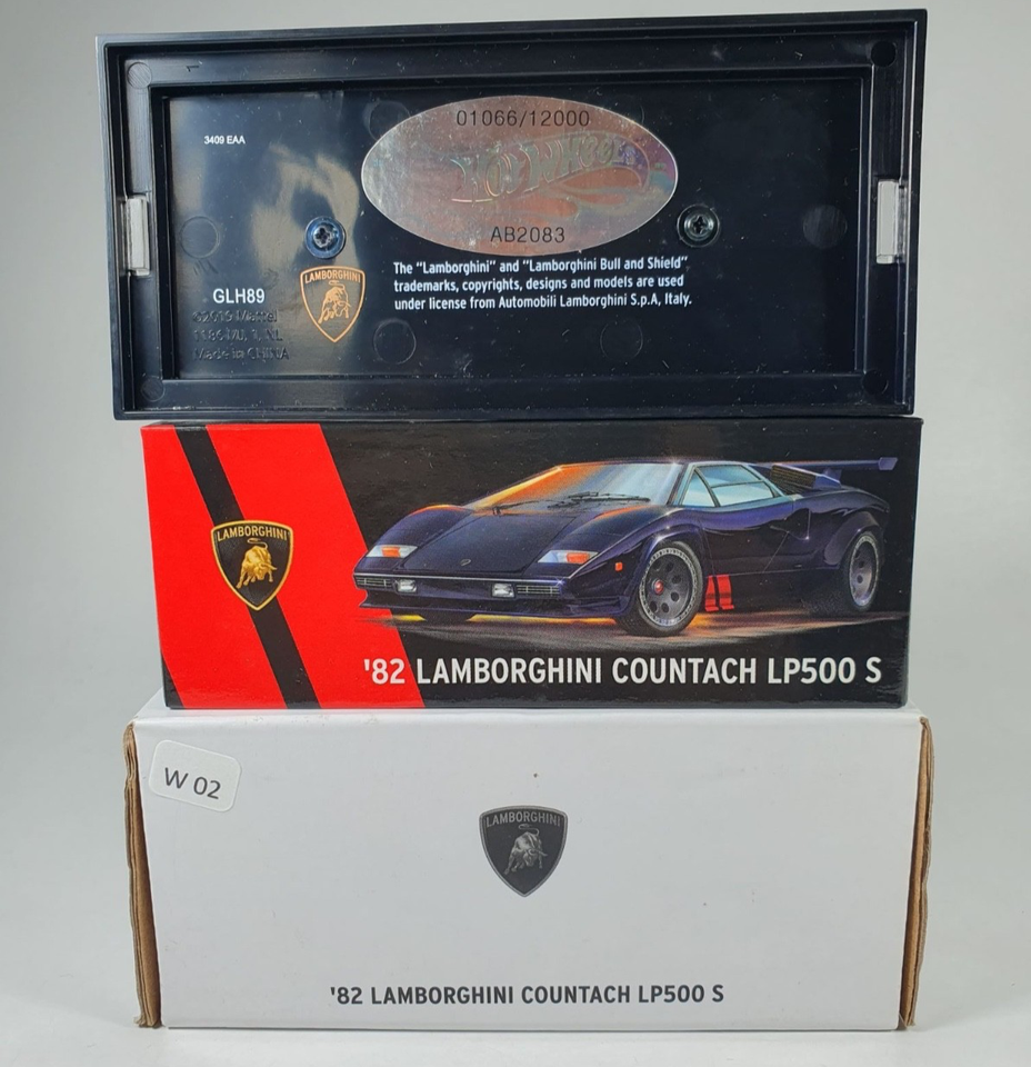 Hot Wheels Red Line Club RLC '82 Lamborghini Countach LP500 S Black ...