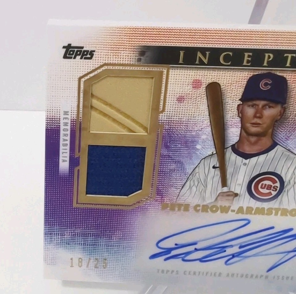 2024 Topps Inception Pete Crow-Armstrong Quad Relic Autograph RC #/25 ...