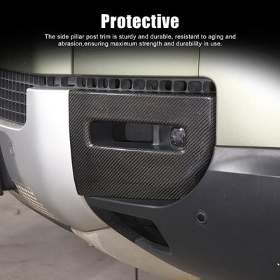 Carbon Fiber Front Bumper Fog Light Panel cover For Land Rover Defender ...