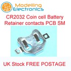 CR2032 Coin cell Battery Retainer contacts PCB Surface Mount | eBay