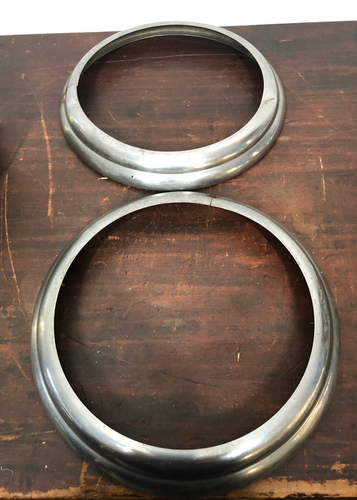 Antique Pair of Headlight Bezel Trim Rings #1 | Headlight Assembly