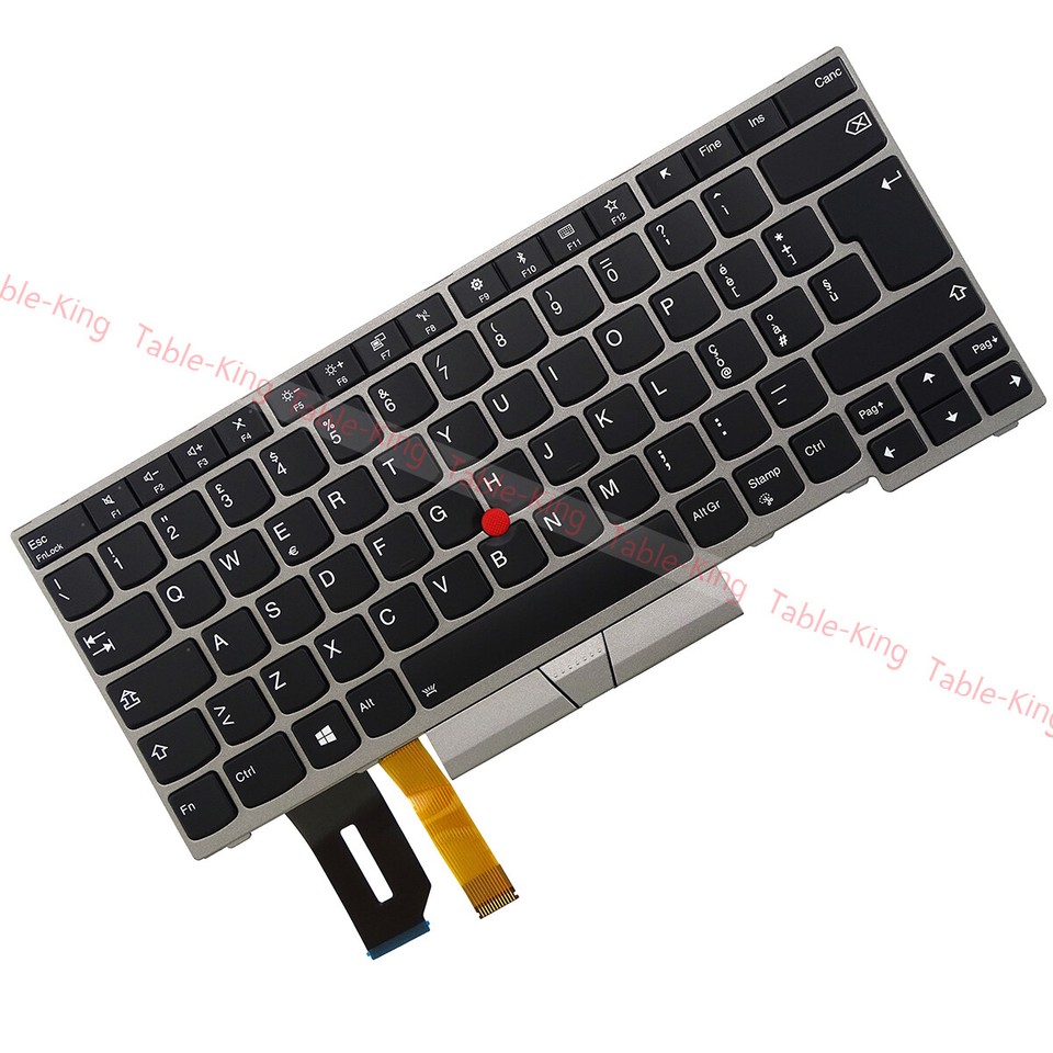 Backlit Keyboard for Lenovo Thinkpad E480/E490/L380/L390/L480/T490 ...