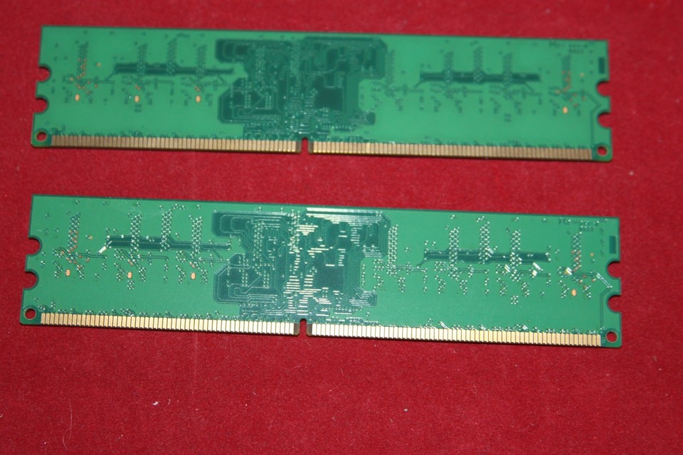 2 x 512MB RAM for Desktop DDR2 ProMOS V916764K24QCFW-G6 800Mhz 6400U ...