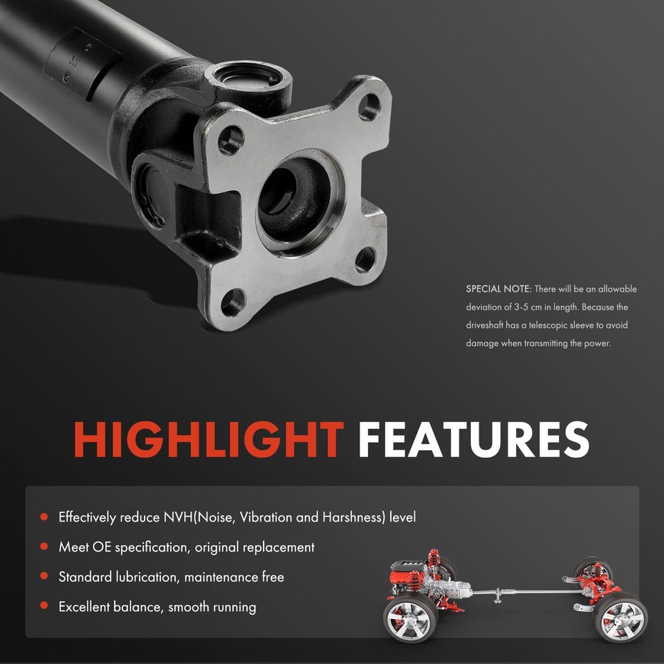 Rear Driveshaft Prop Shaft Assembly for Ford F-150 2011-2014 V6 3.7L ...