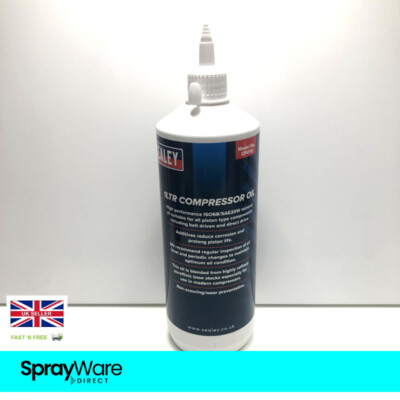 CPO1S Sealey Compressor Oil | ISO68 / SAE20W High Performance 1LTR ...