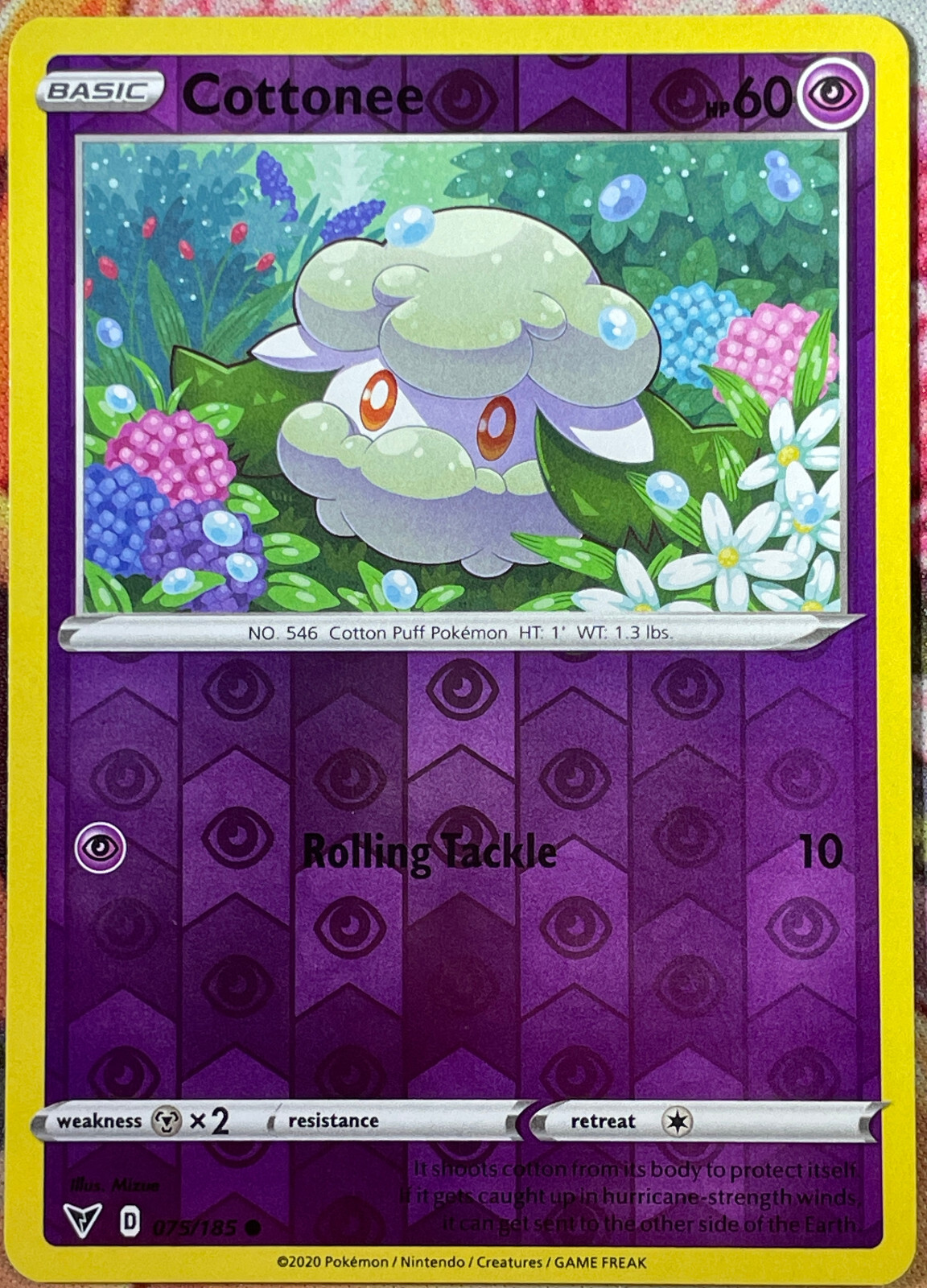 Pokemon TCG - Cottonee Reverse Holo - 075/185 - Vivid Voltage | eBay