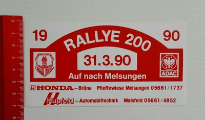 Aufkleber/Sticker: ADAC - Rallye 200 - Melsungen - 1990 (24041695 ...