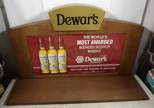Vintage Dewar's Scotch Whisky Dewars Sign Display Bar Shelf | eBay
