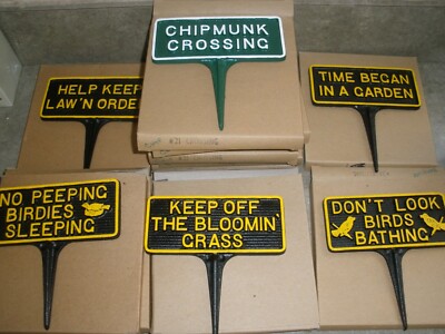 NEW Vintage Metal Amish Country Garden Signs (YOU CHOOSE STYLE) | eBay