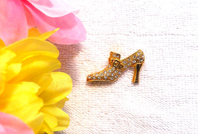 CLASSIC BROOCH SHOE HIGH HEEL STILETTO PUMPS PLATFORM WEDGE RHINESTONES ...