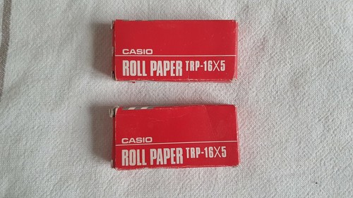 Casio TRP-16x5 Roll Paper for CP-20 Computer Calculator - 2 packs ...