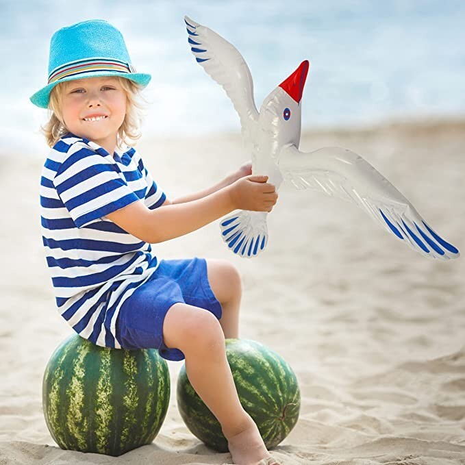 76cm INFLATABLE SEAGULL Blow Up Toys Kids Party Fancy Dress Accessory ...