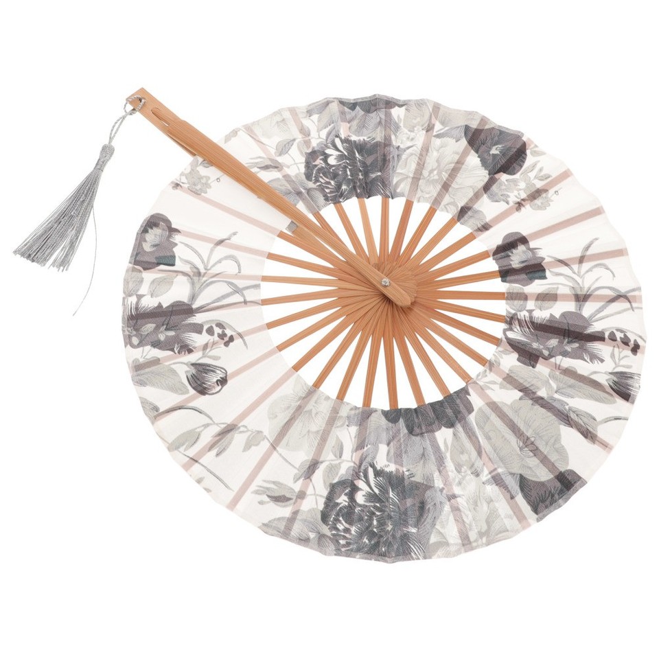 Traditional Round Fan Classical Dancing Prop Portable Foldable Fan for ...