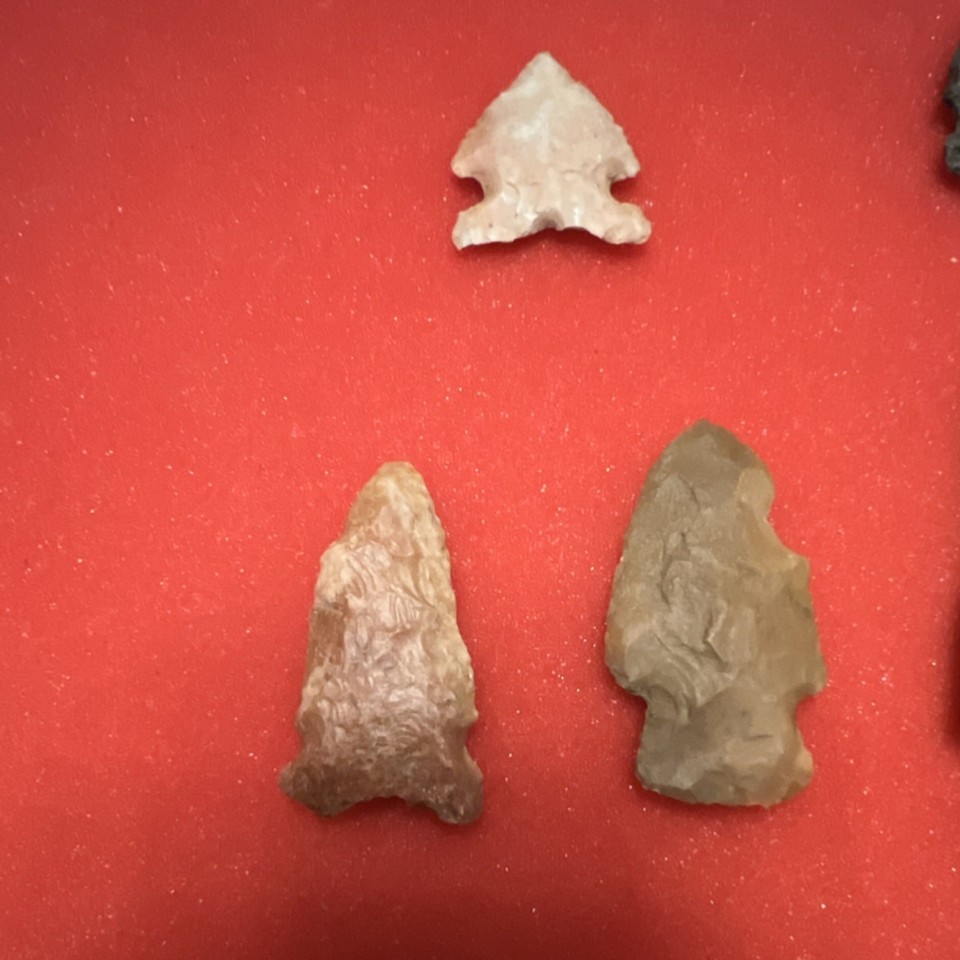 Native American Handmade Arrowheads Lot of 8 Prehistoric Stone ...