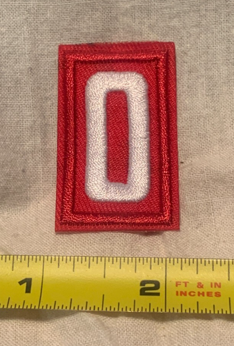 BSA Boy Scout of America Red White Troop Pack Number Patch Insignia 0 ...