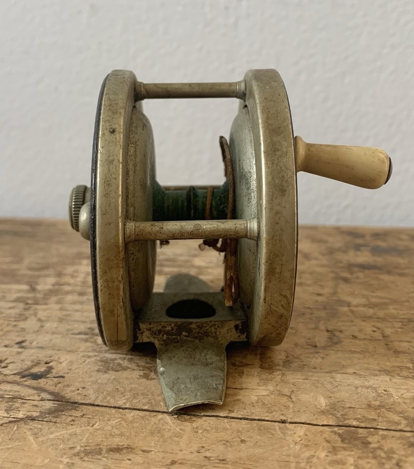 Vintage Cozzone Nickel Silver Hard Rubber Fly Fishing Reel 80-Yards | eBay