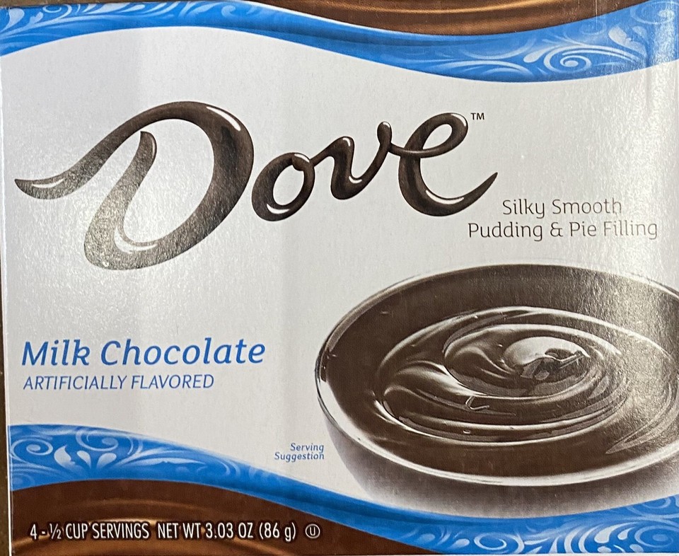 10x Dove MILK CHOCOLATE Silky Smooth Pudding & Pie Filling Mix 3.03oz ...