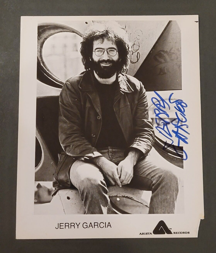 Very Rare JERRY GARCIA Signed Promotional 8x10 Photo-GRATEFUL DEAD-JSA ...