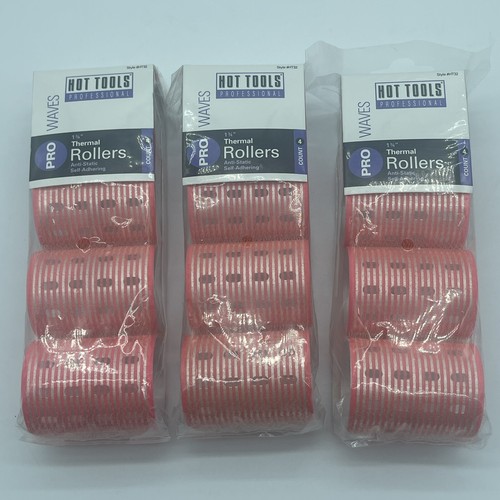 12 Pack HOT TOOLS Pro Waves 1 3/4" Thermal Rollers AntiStatic Self Hold Tiktok | eBay