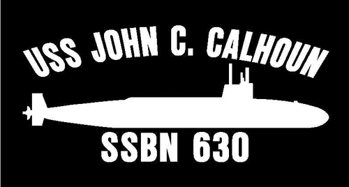USS JOHN C CALHOUN SSBN 630 Silhouette Decal U S Navy USN Military S002 ...