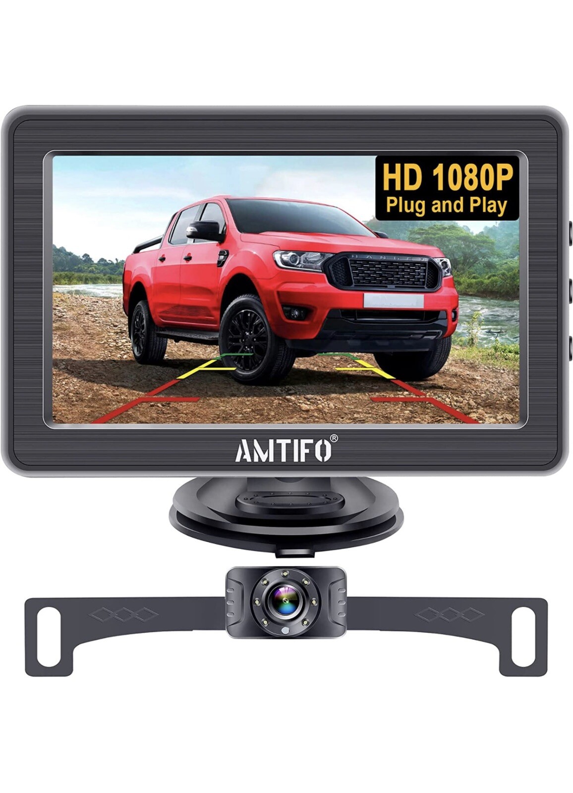 AMTIFO Backup Camera HD 1080P With Monitor for Car Truck Camper Minivan ...