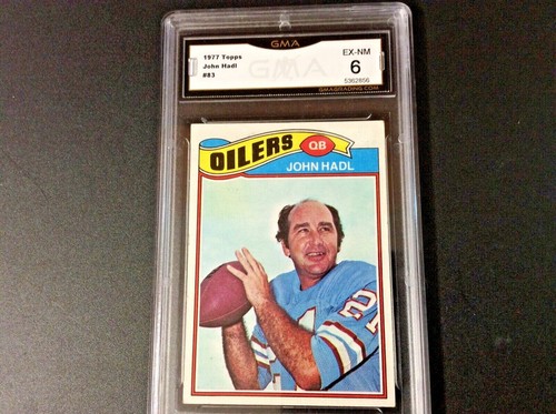 1977 TOPPS JOHN HADL HOUSTON OILERS CARD #83 - GRADED (6) EXCELLENT ...