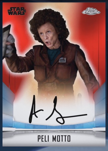 Topps Star Wars Card Trader Peli Motto Rare Signature Chrome Red The ...