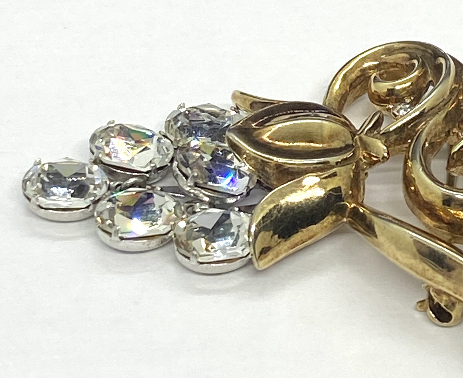 Crown Trifari Alfred Philippe 1950,s Pat Pen Gold Ton… - Gem