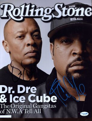 Dr. Dre Ice Cube Autographed Signed 11x14 Photo N.W.A Rap Legend West ...