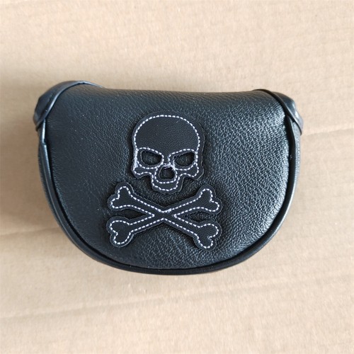 1pc Golf Small Mallet Putter Club Headcover Centre Shaft 2Ball Skull ...